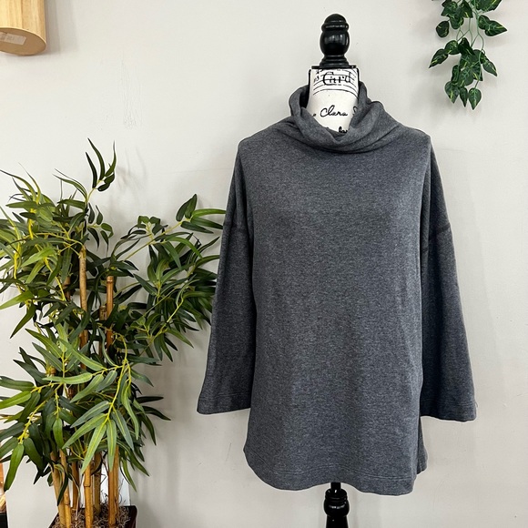 James Perse | Tops | James Perse Oversized Tunic With Funnel Neck In ...